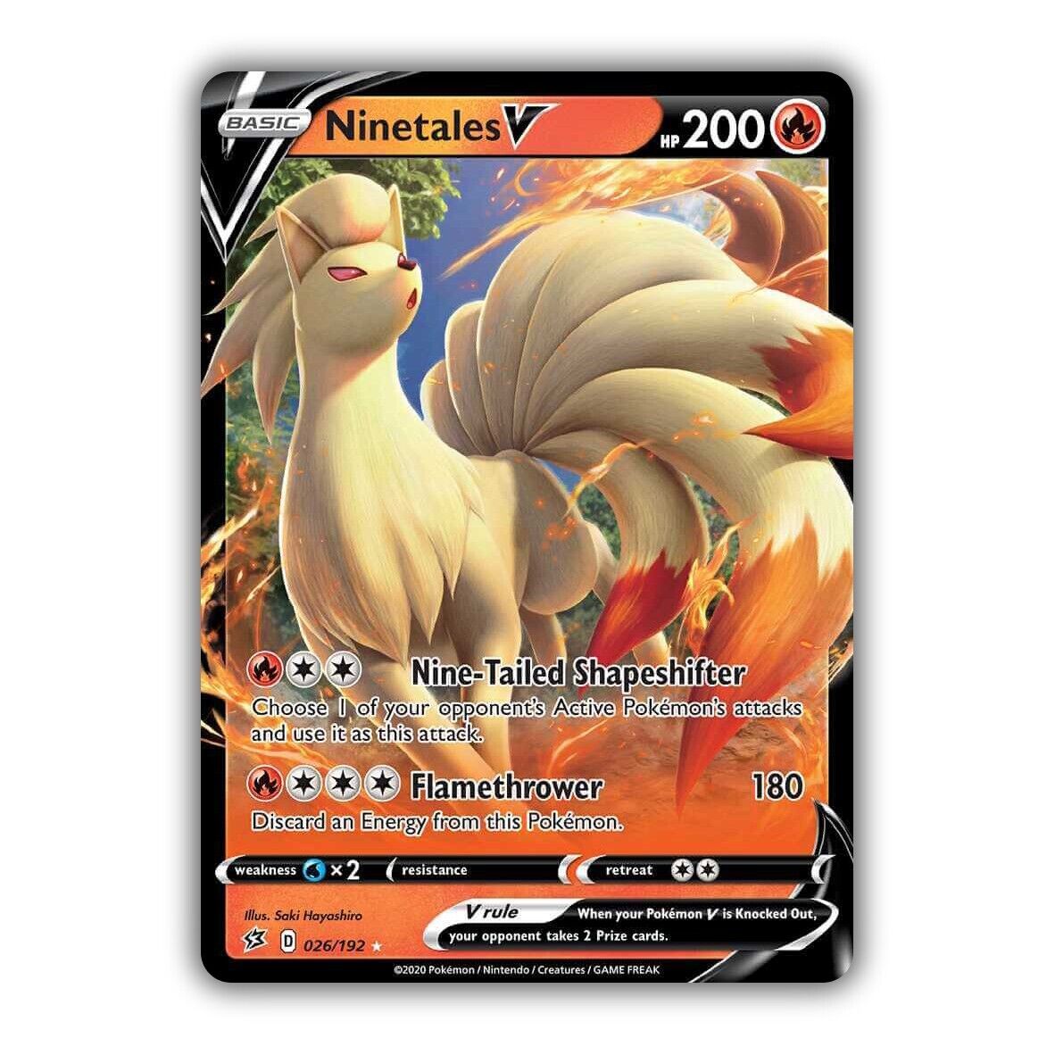Pokémon TCG Ninetales V Rebel Clash 026/192 Holo Ultra Rare NM — Swift CCG