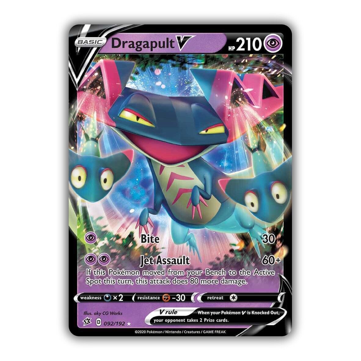 Pokemon TCG Dragapult V 092/192 Ultra Rare Rebel Clash NM — Swift CCG