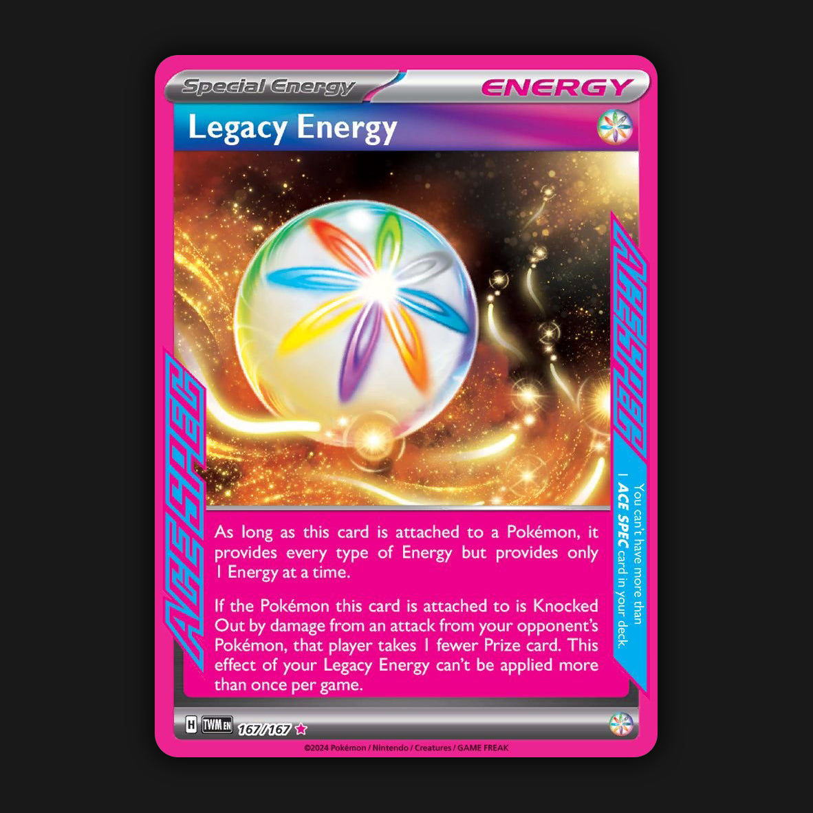 Pokemon TCG Legacy Energy 167/167 Ace Ultra Rare Twilight Masquerade N ...